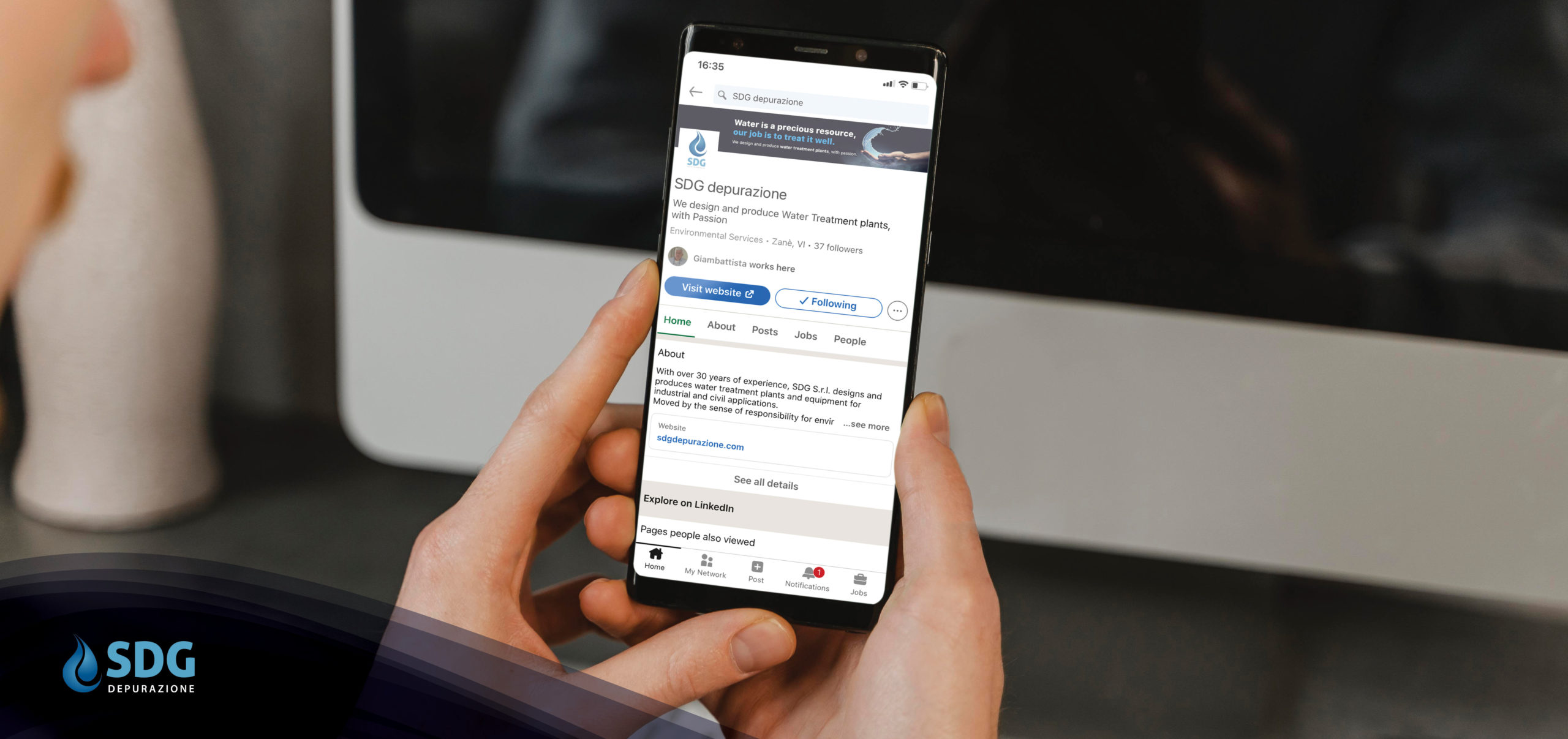 SDG lands on LinkedIn - SDG Depurazione